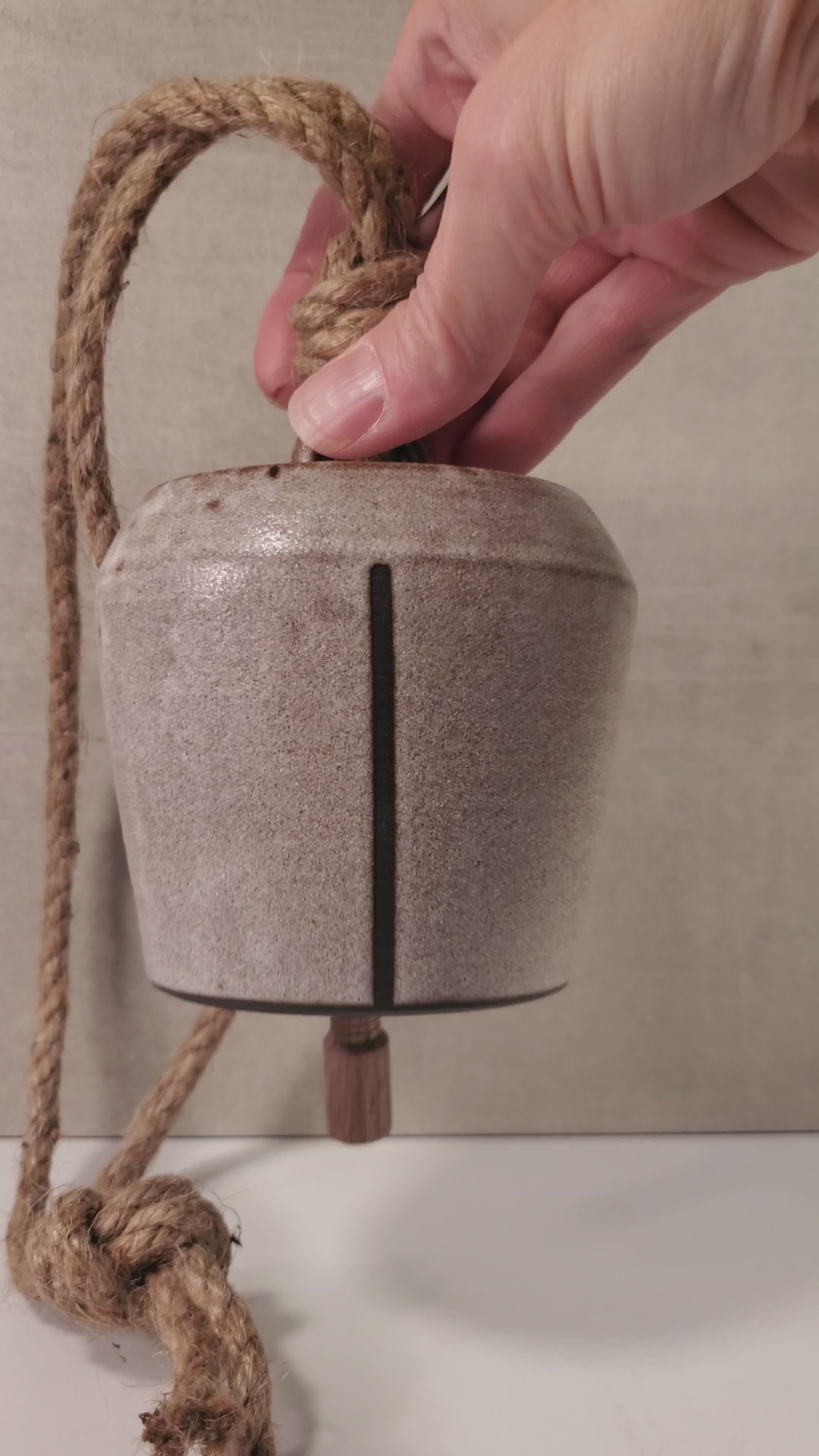 Ceramic Bells - Modern, Wheel Thown Ceramic Bell (Hanging) – Saved By ...